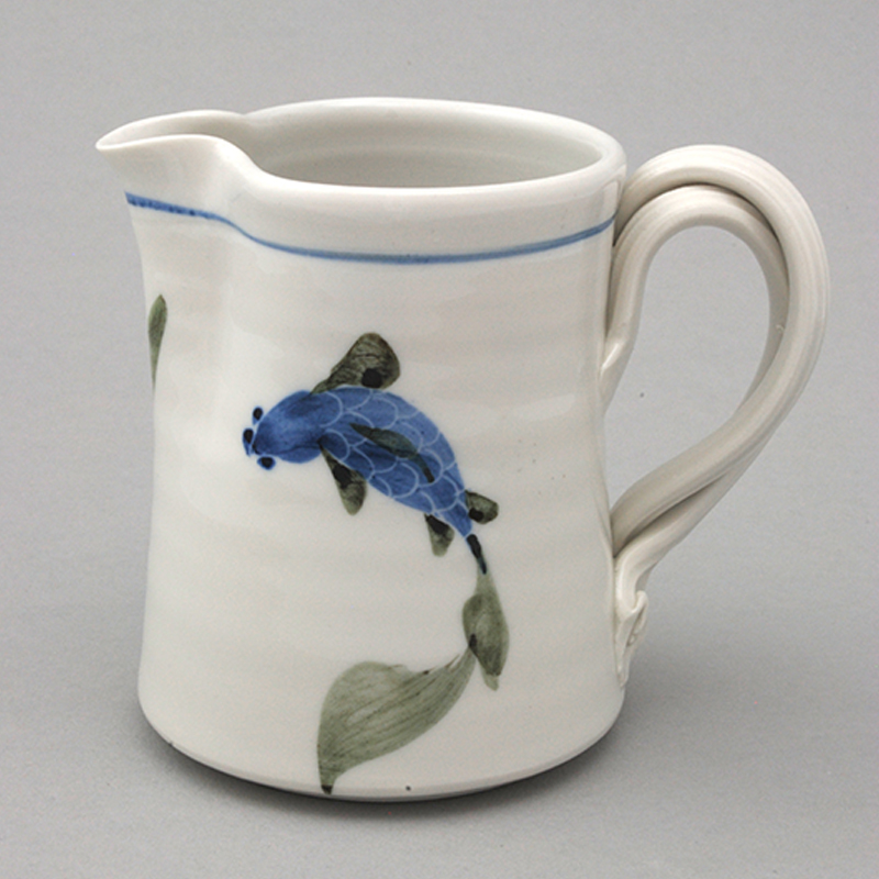 Handthrown cream jug – Fish design, Approx 9 cm / 3.5 inches tall ...